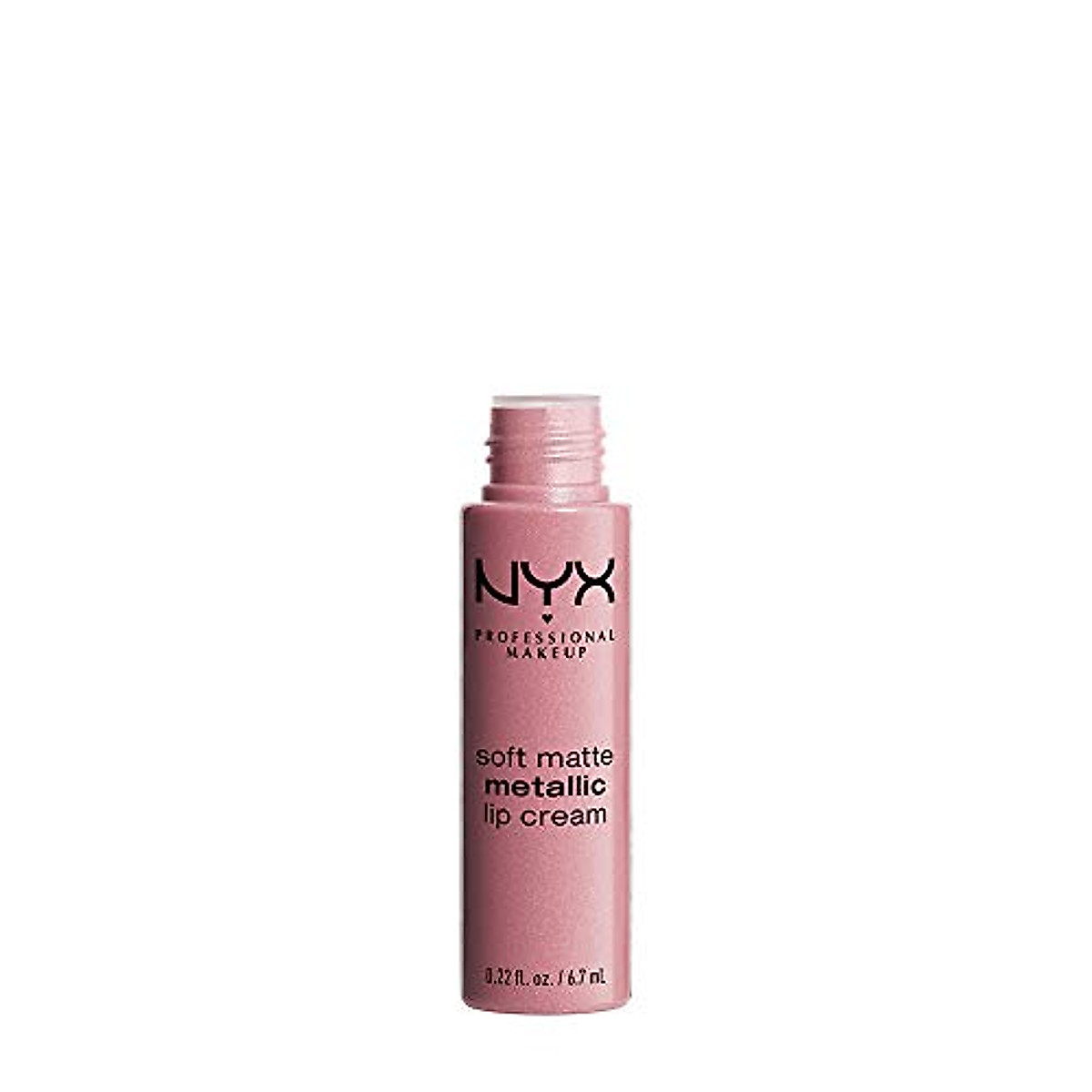 NYX PROFESSIONAL MAKEUP Soft Matte Metallic Lip Cream, Liquid Lipstick - Milan (Dark Pink-Brown)