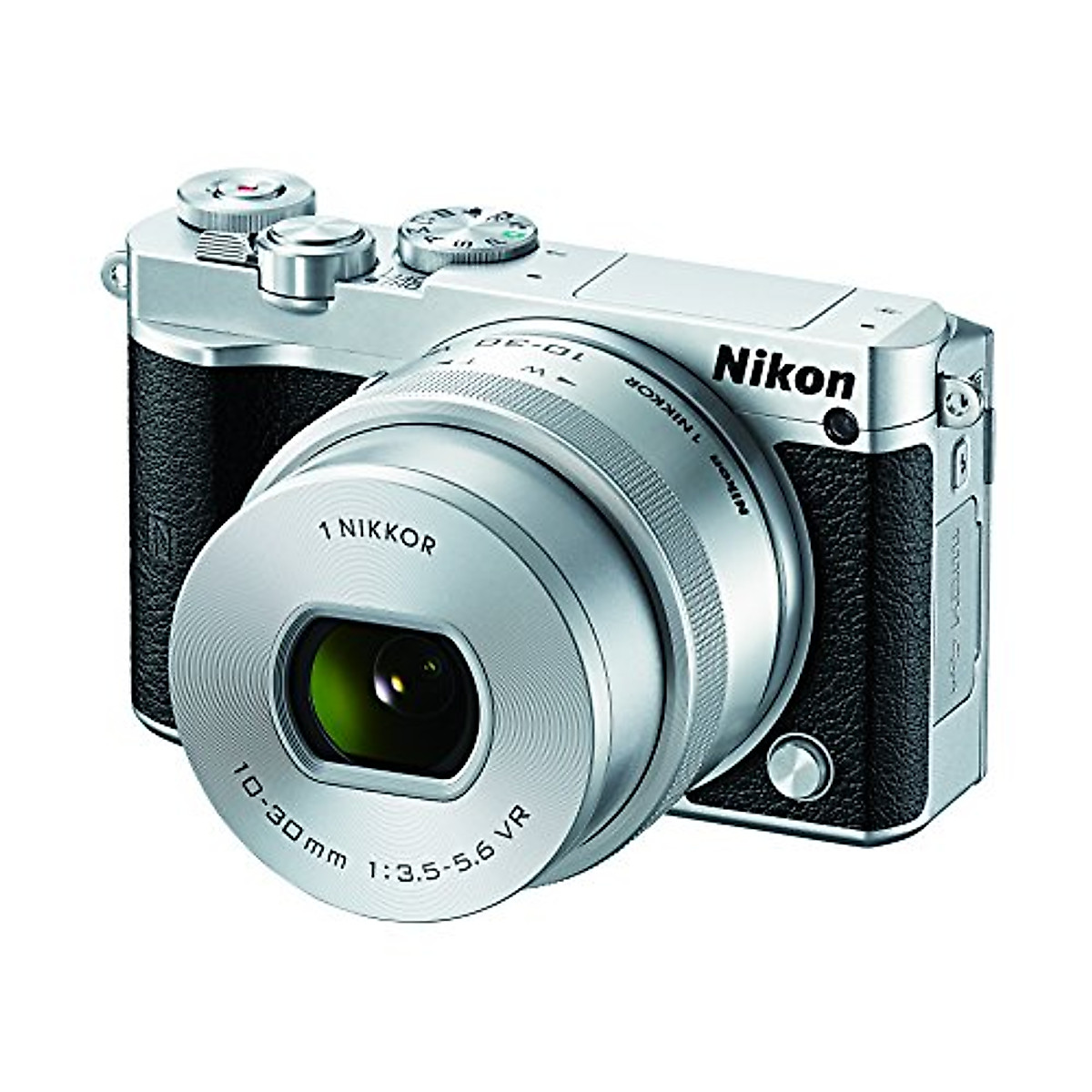 Nikon 1 J5 Mirrorless Digital Camera w/ 10-30mm PD-ZOOM Lens (Silver)
