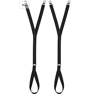 Shirt Stays With Pin Secure Hold Y-STYLE Adjustable Strap