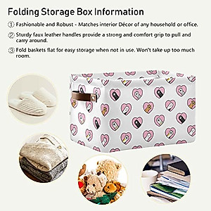Cat Paw Storage Basket 1 Pcs Fabric Storage Box Sturdy Storage Bins Laundry Baskets for Shelves Closet Nursery Toy