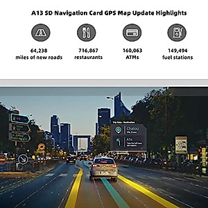 Latest 2022 A13 SD Navigation Map Card, US and Canada Synchronized Navigation System Map Update, Ford/Lincoln A13 SD Navigation Card, Latest US and Canada Maps|GM5T-19H449-AG
