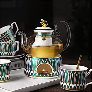 Modern Teapots Vintage English Ceramic Teapot Coffee Pot Set Cup Saucer Spoon Set Bone China Tea Cup Tea Set Teapots