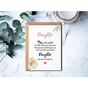 KrysDesigns Handmade Daughter Birthday Card - Daughter You Are Love Card - Happy Birthday Daughter - Greetings Card For Her