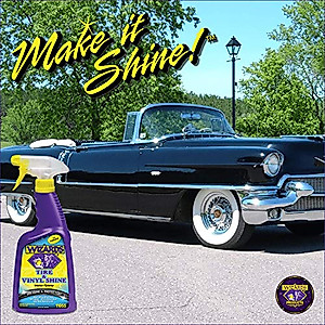 Wizards Tire & Vinyl Shine Showroom Shine for Tires and Interior Car Detailing