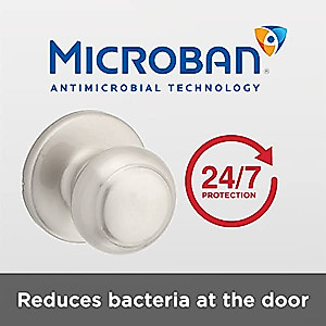 Kwikset 92001-572 Cove Passage Hall/Closet Knob In Satin Nickel