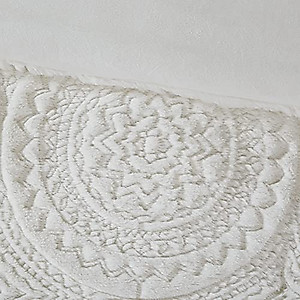 Madison Park Ultra Soft Luxury Premium Plush Comforter Mini Modern All Season Down Alternative Bedding Set with Matching Sham, King, Ivory