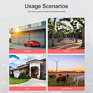 EVERSECU Wireless Solar Powered 2.4Ghz WiFi PTZ Security Camera with Rechargeable Battery Outdoor Home Surveillance, 2-Way Audio, Wire-Free Support Cloud/Local SD Storage, Outdoor Weatherproof