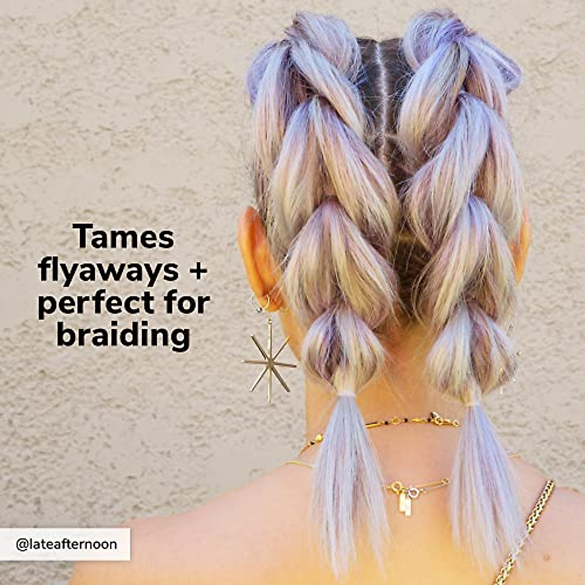 Color Wow Pop + Lock Frizz Control + Glossing Serum – Anti frizz serum with heat protection; Seals split ends; Moisturizes; Prevents color fade; UV protection; Silkens and shines dull, dehydrated hair