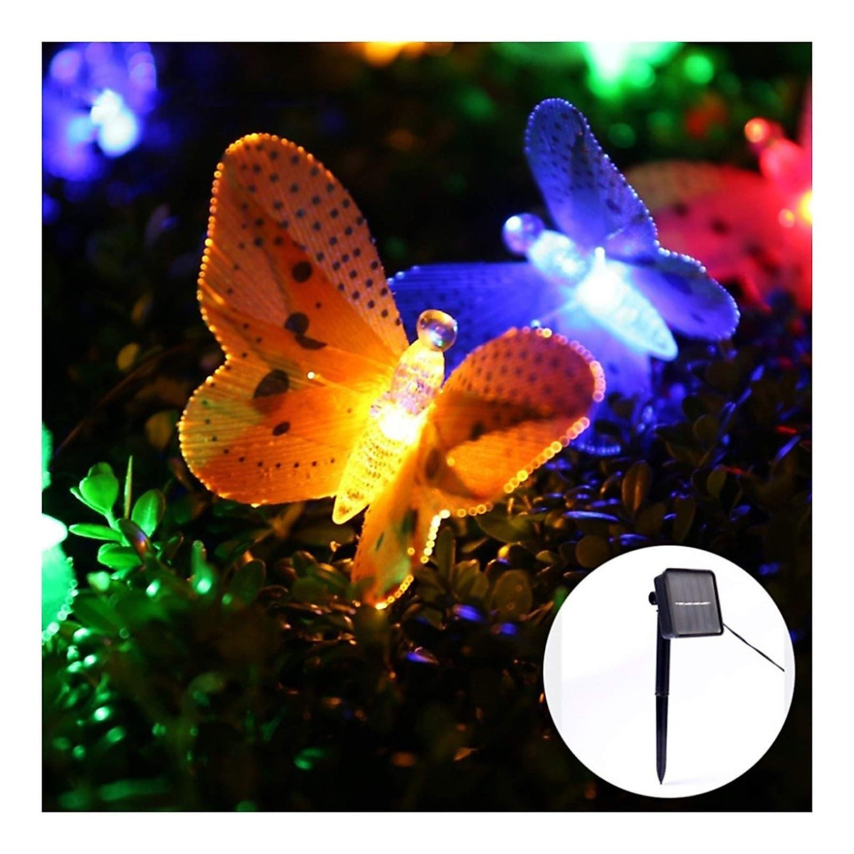 LIUPENGWEI Solar Fairy Lights 8 Lighting Mode String Lights Garden Lights Indoor/Outdoor Wterproof IP65 String Lights for Garden Patio Yard Home Christmas Parties Wedding Garden Ghost Light