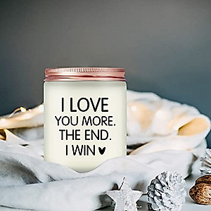 Volufia Birthday Gifts for Girlfriend, Boyfriend - Funny Valentines Day Gifts - Wedding Engagement Anniversary Christmas Gifts for Women Wife Husband Boyfriend Girlfriend - Lavender Scented Candle
