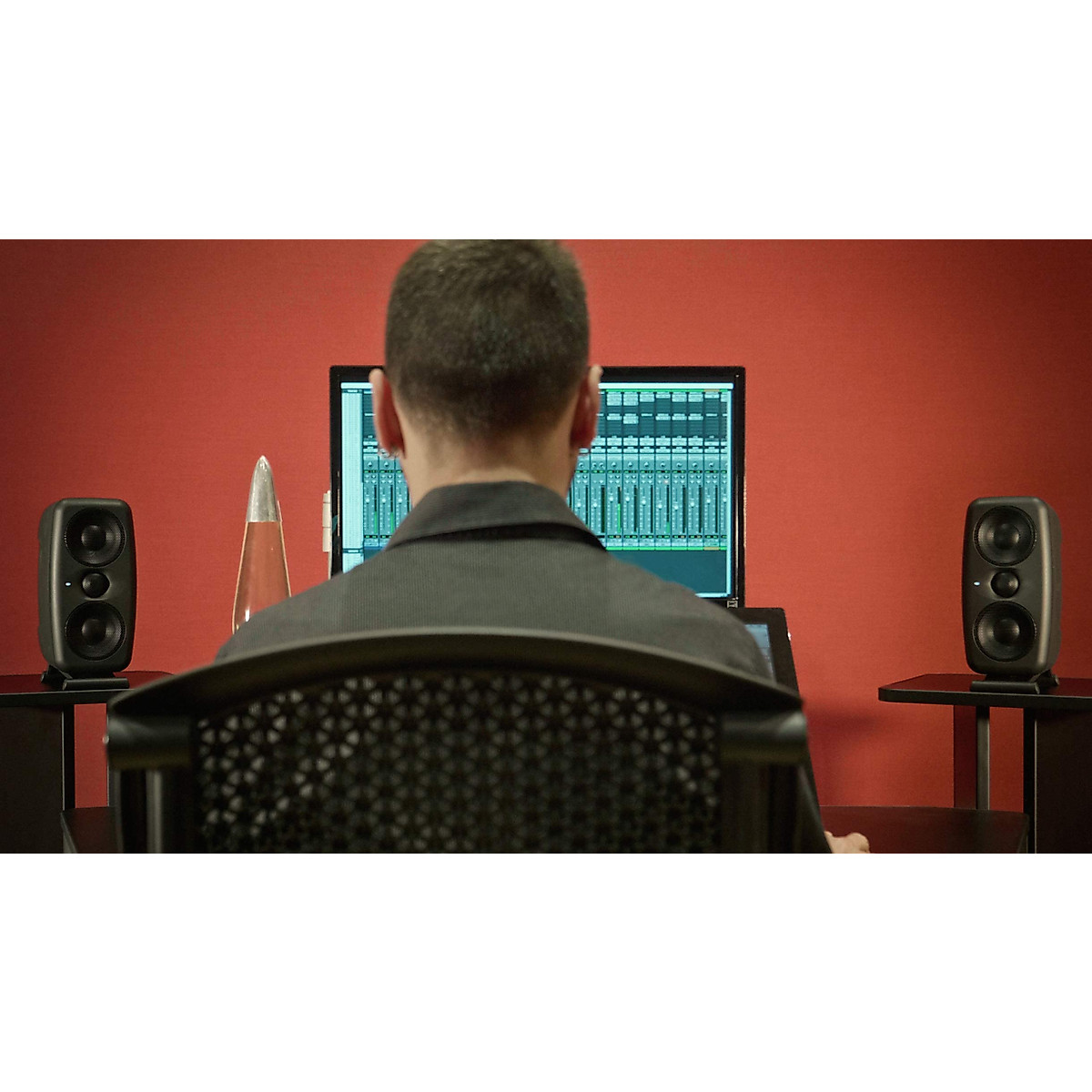 IK Multimedia iLoud MTM (Single) 100W, Dual 3" woofer Premium Compact Studio Monitor Powered Speakers, Designed for high-Performance Desktop Speaker, Computer Speakers and pc Speakers use and DJs