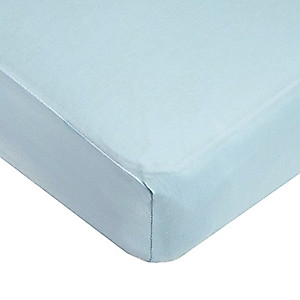 American Baby Company 2 Pack Fitted Crib Sheets 28" x 52", Soft Breathable Neutral 100% Cotton Jersey Sheet, Blue Stars and Blue, for Boys and Girls, Fits Crib and Toddler Bed mattresses