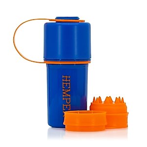 HEMPER Keeper 3-IN-1 Grinder + Storage System with Smell Proof Storage With Travel Ready Tether Strap | Lightweight