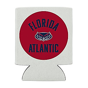 Florida Atlantic University Owls Can Cooler - Drink Sleeve Hugger Collapsible Insulator - Beverage Insulated Holder