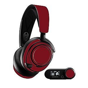 MightySkins Skin Compatible with SteelSeries Arctis Nova Pro - Solid Burgundy | Protective, Durable, and Unique Vinyl Decal wrap Cover | Easy to Apply, Remove, and Change Styles | Made in The USA