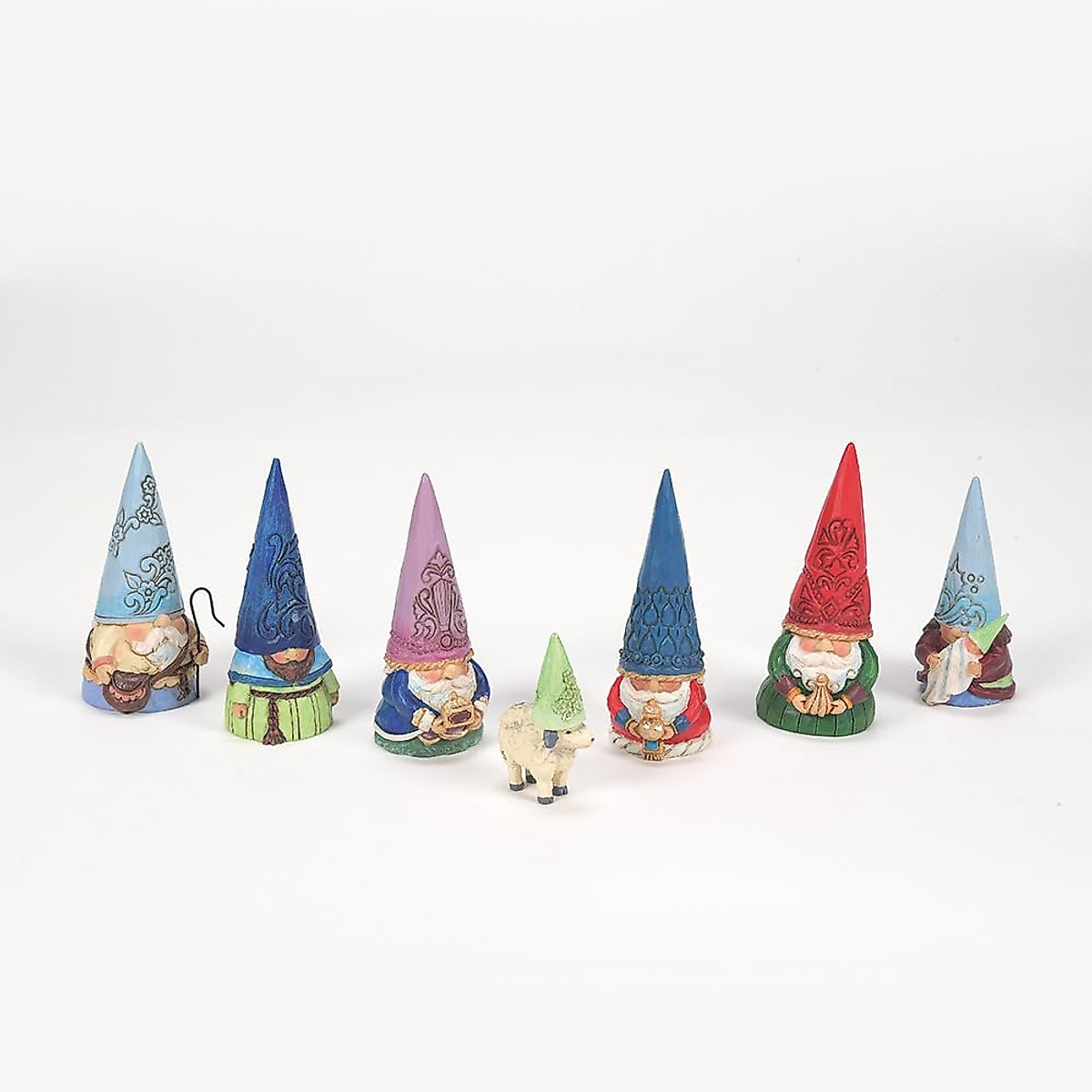 Enesco Jim Shore Heartwood Creek Small but Miraculous Gnome Christmas Pageant Scene Figurine Set, 3.125 Inch, Multicolor