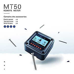 EPEVER MT-50 Remote Meter with LCD Display Remote Meter Fit for Tracer-an, Tracer-BN, TRIRON Series Solar Panel Battery Regulator