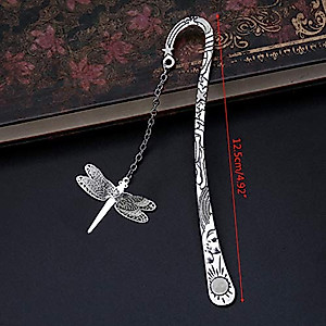 Hibye Glow in The Dark Luminous Book Marker Creative Dragonfly Label School Office Stationery