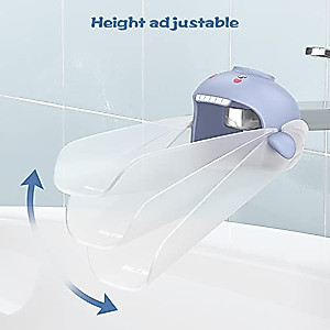 Maliton Faucet Extender for Toddlers, Sink Extender for Kids Hand Washing, Suitable for Bathroom, Kitchen, Bathtub Sink, Fits Most Faucets (2 Pack, Blue)