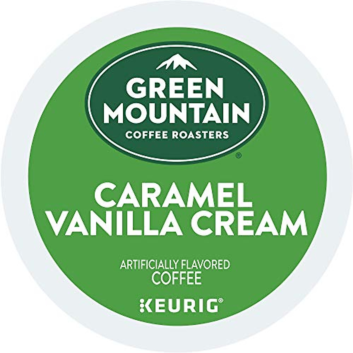 Green Mountain Coffee Roasters Caramel Vanilla Cream Coffee, Keurig Single-Serve K-Cup pods, Light Roast, 96 Count (4 Packs of 24)