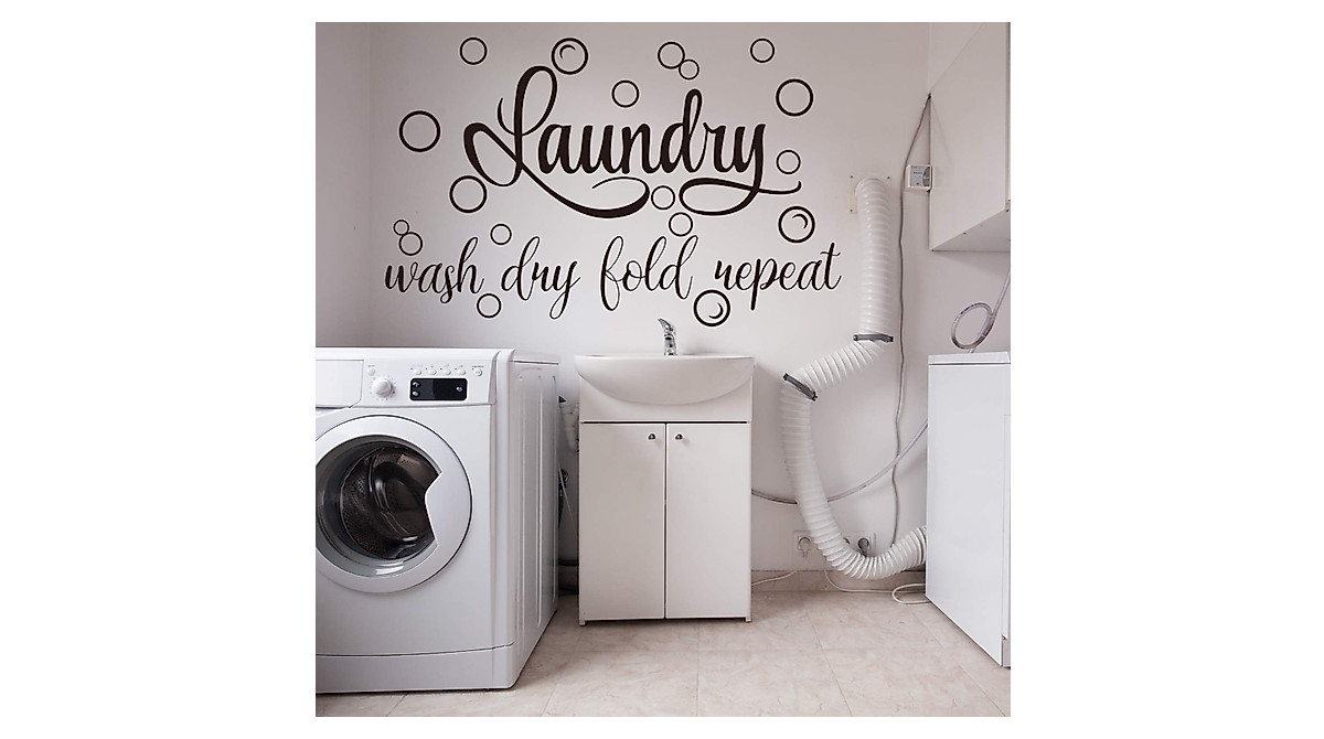 Zonon Laundry Room Wall Decals - Stylish Vinyl Stickers for Laundry