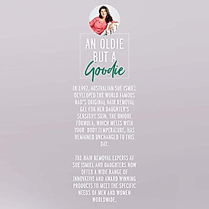 Nad's Wax Kit Gel, Wax Hair Removal For Women, Body+Face Wax, 6 Ounce