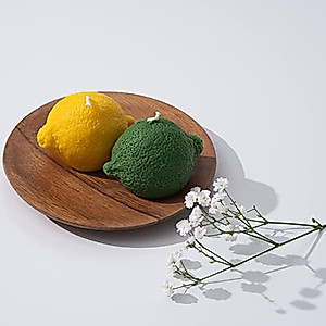 MAGOKORO Fruit Shaped Candle Set - Unscented, Smokeless, Soy Wax Candle, 6 Pieces, 21oz (Unscented)