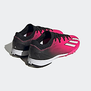 adidas X SPEEDPORTAL.3 Turf Soccer Shoe, Team Shock Pink/Zero Metallic/Black, 5.5 US Unisex Big Kid