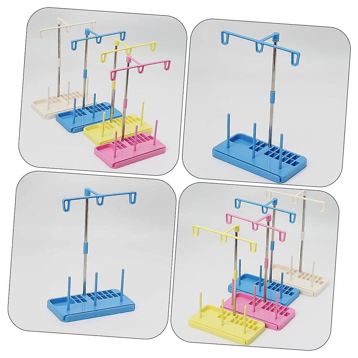 SEWACC 1 Set Universal Three-Wire Rack 3 Thread Stand Quilting Spool Holders Thread Holders Cone Thread Holder Sewing Machine Embroidery Supplies Single Line Embroidery Machine Plastic