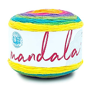 Lion Brand Yarn Mandala Yarn, Multicolor Yarn for Crocheting and Knitting, Craft Yarn, 1-Pack, Gnome