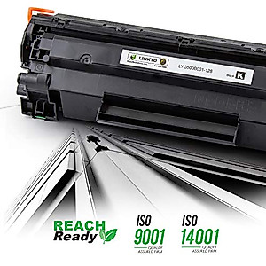 LINKYO Compatible Toner Cartridge Replacement for Canon 128 (Black)