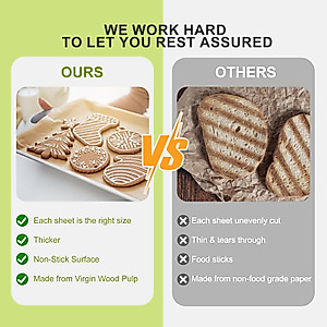 120 PCS Parchment Paper Sheets, 9 x 13 IN Unbleached, Precut Non-Stick Parchment Sheets for Baking, Cooking, Grilling, Steaming and More, Fit for An Air Fryer, Baking Sheet, Oven, or Sandwich Wraps