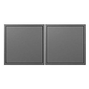 Legrand adorne 2-Gang Pop-Out Outlet in Magnesium with Matching Wall Plate, ARPTR152GM2WP
