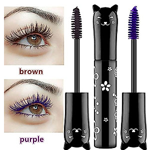LGSZGDCN Blue Lashes Extensions Mascara Makeup Voluminous Original Volume Building Waterproof Fast Dry Eyelashes Curling Lengthening Eye Lashes Party Stage Use
