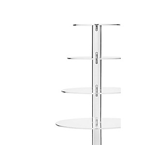 Cupcake Stand, 6 Tier Large Cupcake Tower Display, Round Cupcake Holder, Acrylic Dessert Stand, Pastry Display Tree for Party, Wedding, Baby Shower.