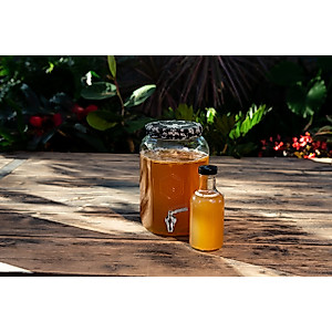 Craft A Brew - Kombucha Jar with Dispensing Valve - For Kombucha Fermentation - Includes Custom Cloth Cover- Proprietary Design