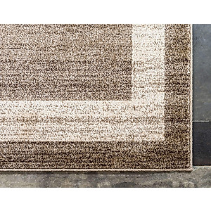 Unique Loom Del Mar Collection Area Rug - Maria (2' 2" x 3' 1" Rectangle, Light Brown/ Ivory)