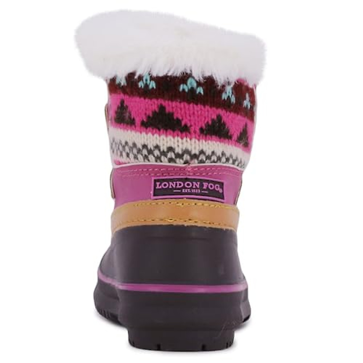 LONDON FOG Girls Toddler Tottenham Cold Weather Snow Boot BR/FUS size 8 Toddler