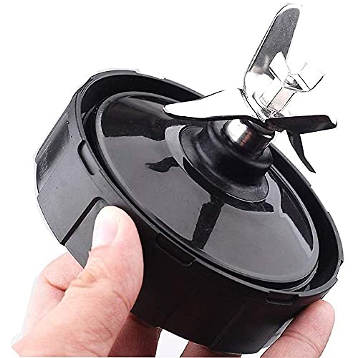 Replacement Parts for Ninja Blender 7 Fins Bottom Blade and 1 Gasket Rubber for Nutri Ninja Auto iQ BL482-30 BL492 BL642-30 NN102 BL687CO-30 BL2013