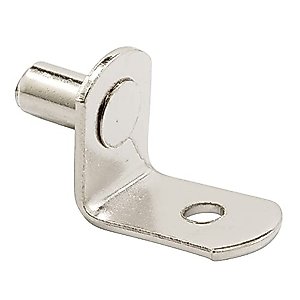 Prime-Line U 10169 1/4 Inch, Nickel Plated Shelf Support (8 Pack)