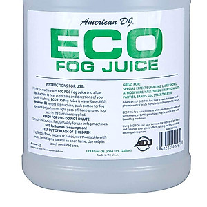 American DJ Eco Fog Gallon Water Based Fog Juice Gallon