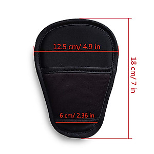 SeedFuture Baby Stroller Seatbelt Crotch Cushion Black 2 Piece, Universal Pram Belt Pads for Newborns Infants Kids, Pushchair Seat Belt Crotch Covers