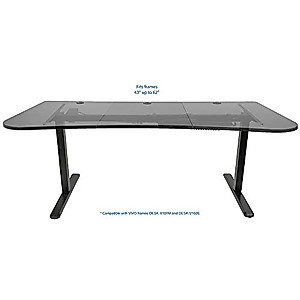 VIVO 63 x 32 inch Universal Table Top for Standard and Sit to Stand Height Adjustable Home and Office Desk Frames, Black Desktop, DESK-TOP1B
