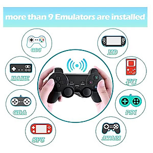 Wireless Retro Game Console,Retro Game Stick,Nostalgia Stick Game,4K HDMI Output,Plug and Play Video Game Stick Built in 10000+ Games,9 Classic Emulators, with Dual 2.4G Wireless Controllers(64G)
