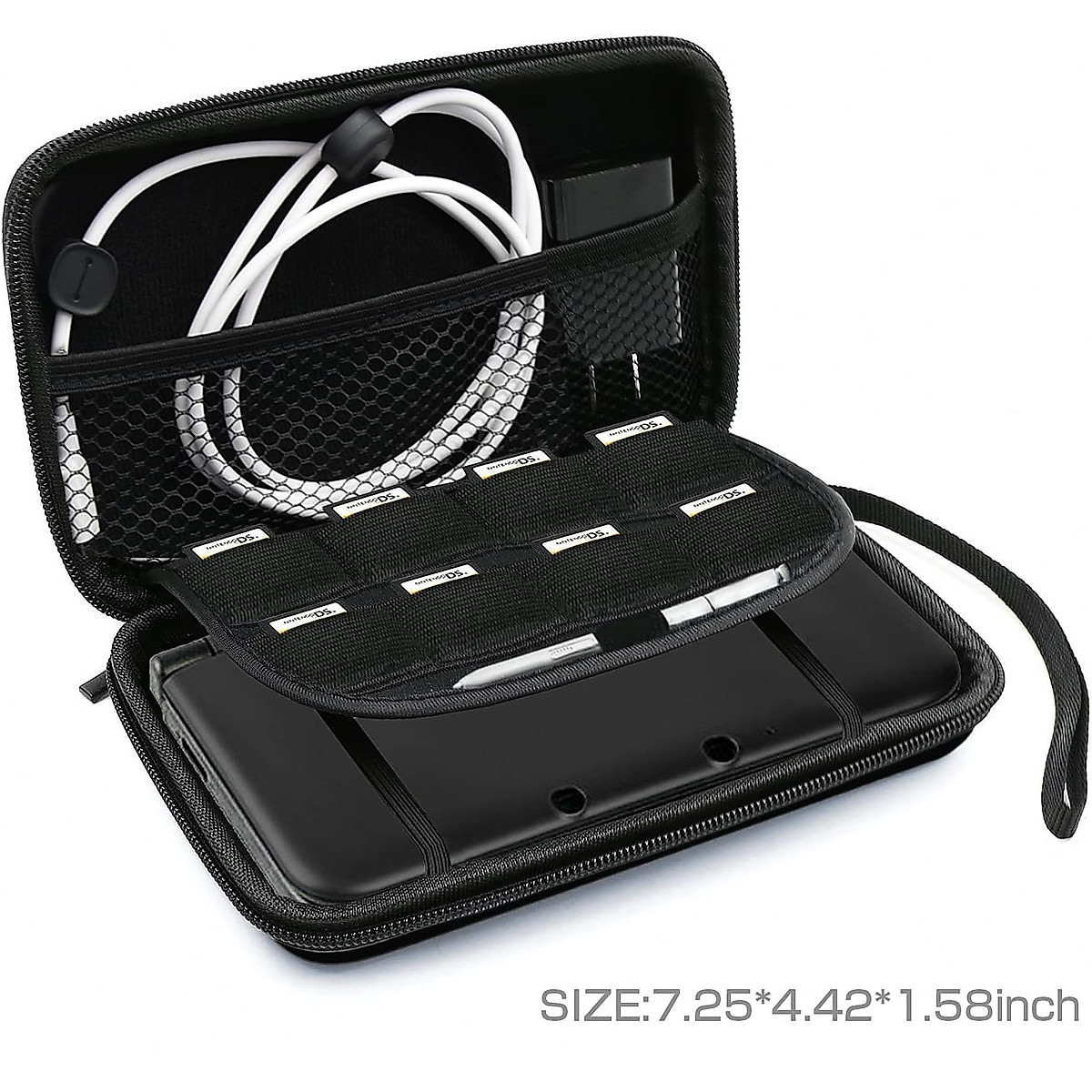 BEADY Carrying Case for Nintendo NEW3DS XL, NEW3DS LL, 3DS XL, 3DS LL storage case console storage case BLACK