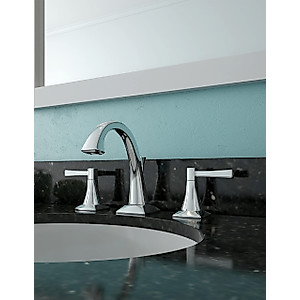 Design House 546937 Perth Widespread Bathroom, Satin Nickel, 2-Handle Lavatory Faucet
