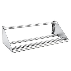 Restaurantware Kitchen Tek 42 x 18 x 11.3 Inch Commercial Kitchen Rack 1 Tubular Kitchen Sink Wall Shelf - Wall Mounted Sturdy Stainless Steel Commercial Kitchen Shelf 154-lb Capacity