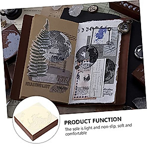 TEHAUX Lunar Wooden Seal Plant Kits for Wood Decor Plant Decorations Botanical Decor Rubber Alphabet Stamps for Rubber Stamps for Crafting Stamps Kit Hand Account Stamps