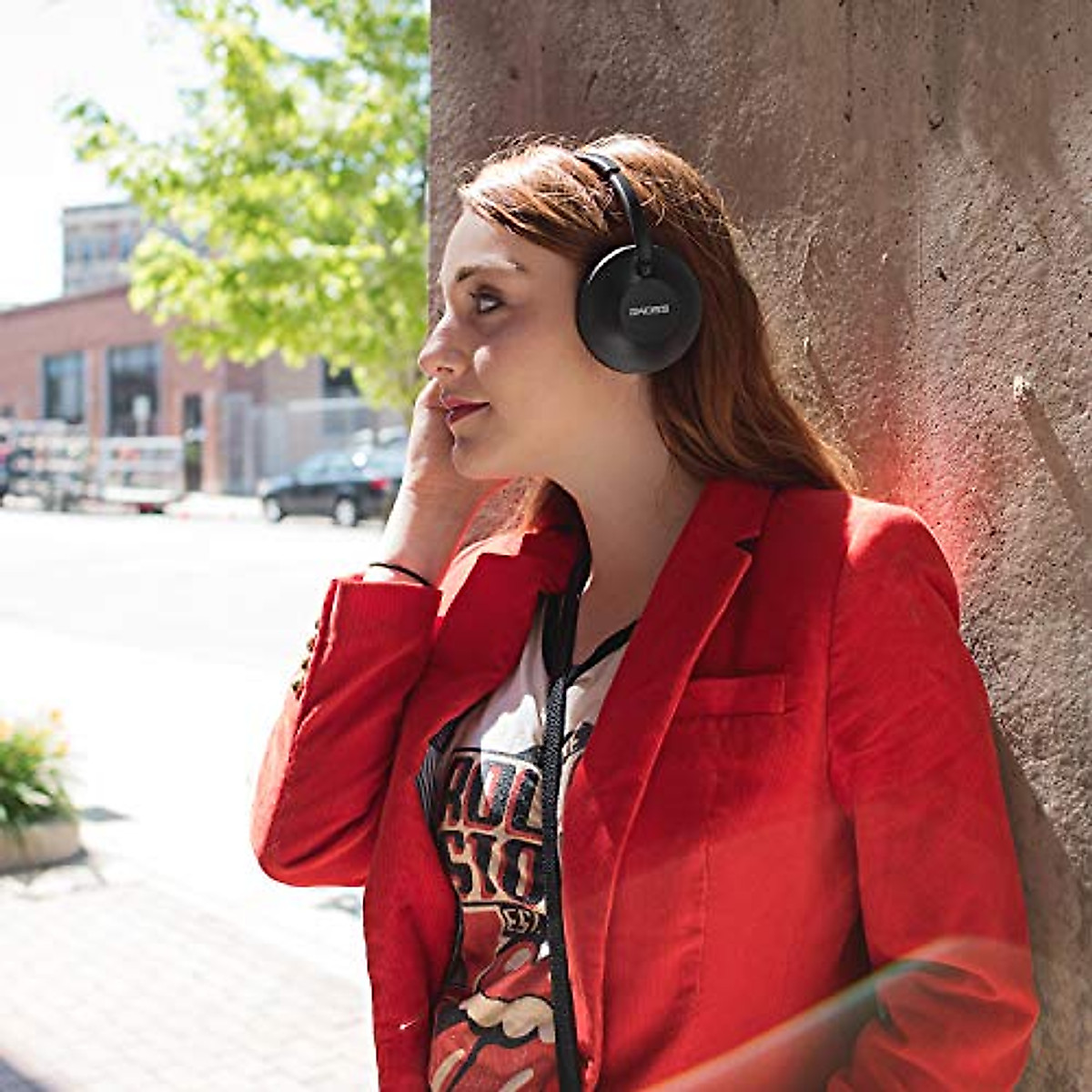 Koss KPH7 Wireless Bluetooth On-Ear Headphones, On-Board Controls with Microphone, Lightweight Portable Fold Flat Design for Compact Storage, Black