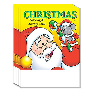 ZOCO - Christmas Coloring Books (25 Bulk Pack, Without Crayons) - Stocking Stuffers, Toys, Holiday, Xmas Party Favors, Activities for Kids
